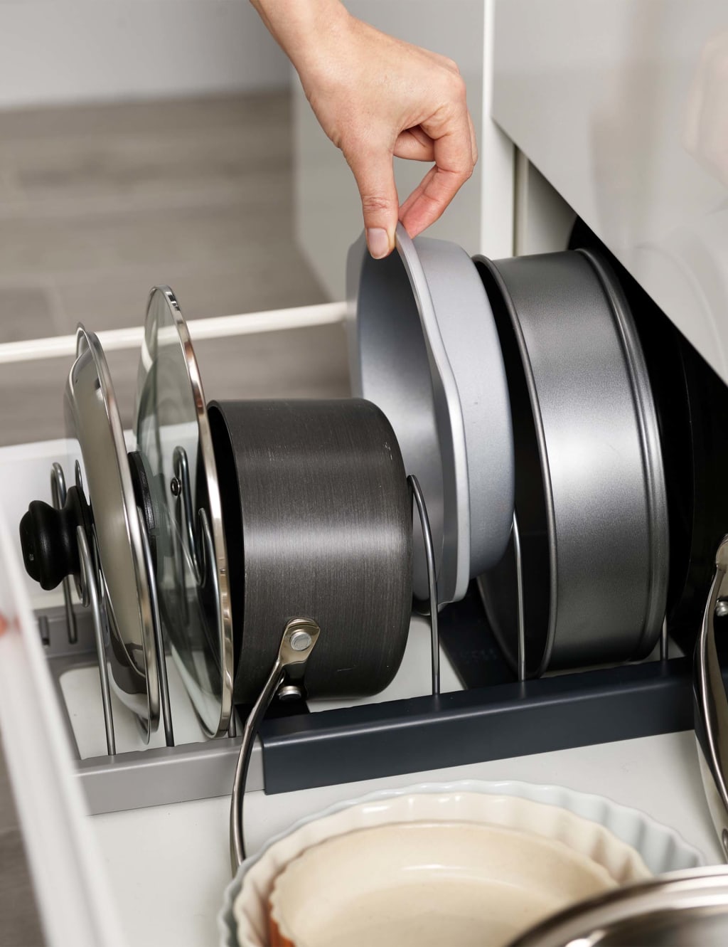 DrawerStore™ Expanding Cookware Organiser | Joseph Joseph | M&S