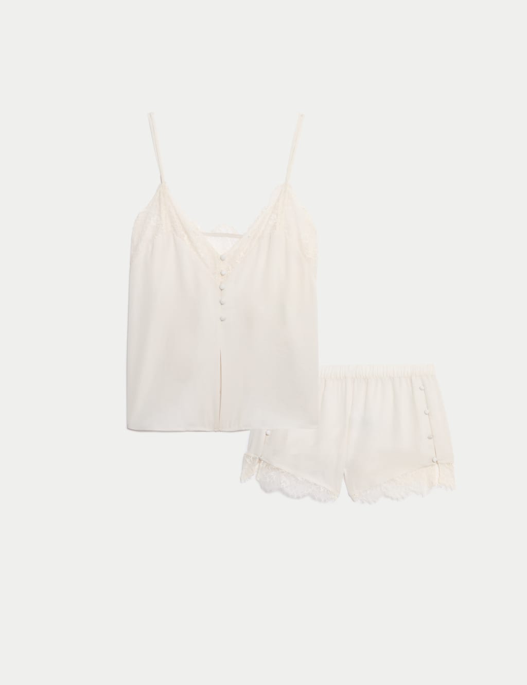 Dream Satin™ Lace Trim Pyjama Set | M&S Collection | M&S