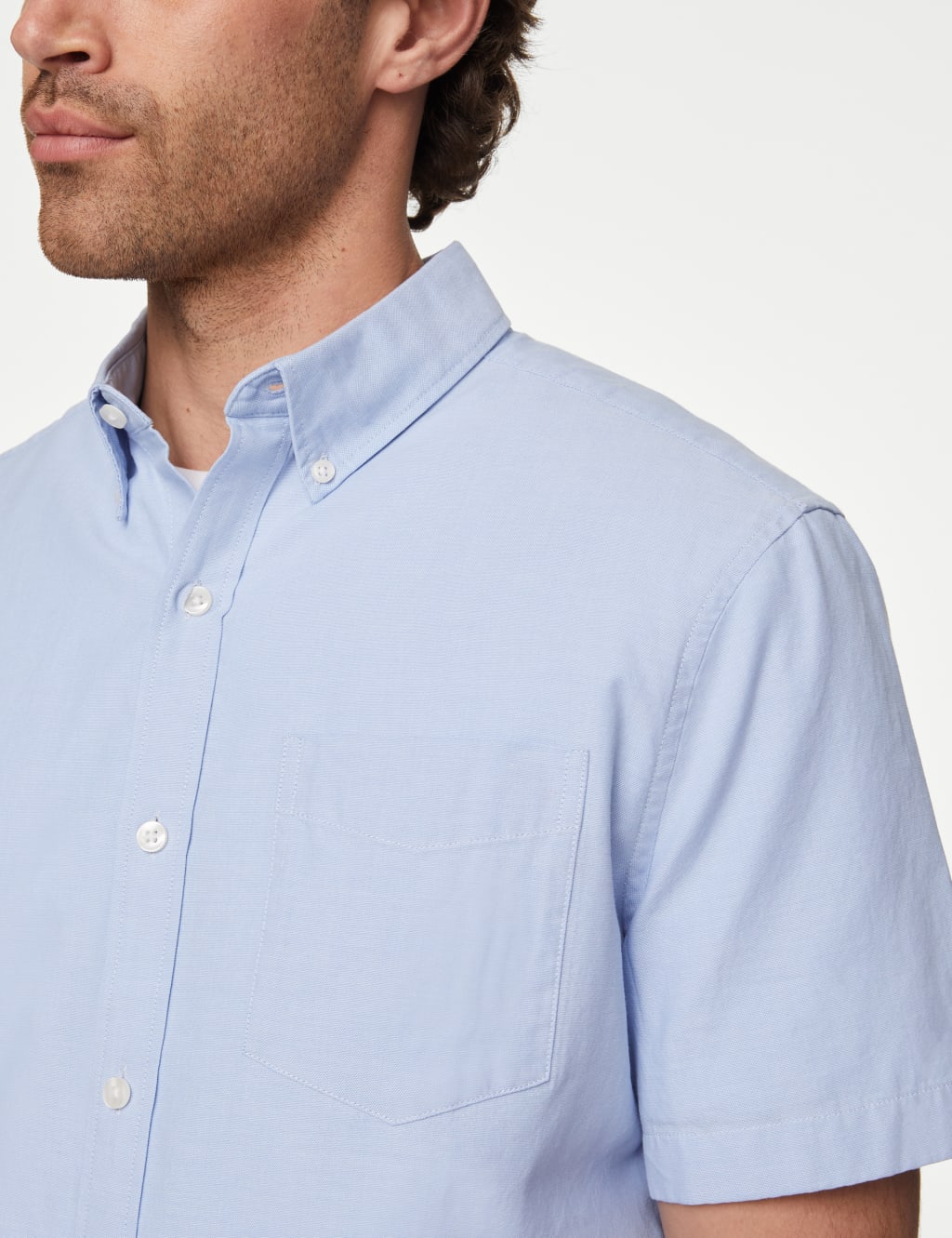 Easy Iron Cotton Rich Oxford Shirt | M&S Collection | M&S