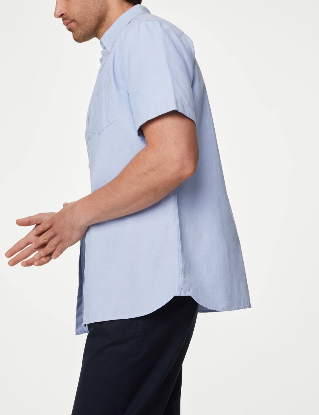 Easy Iron Cotton Rich Oxford Shirt | M&S Collection | M&S