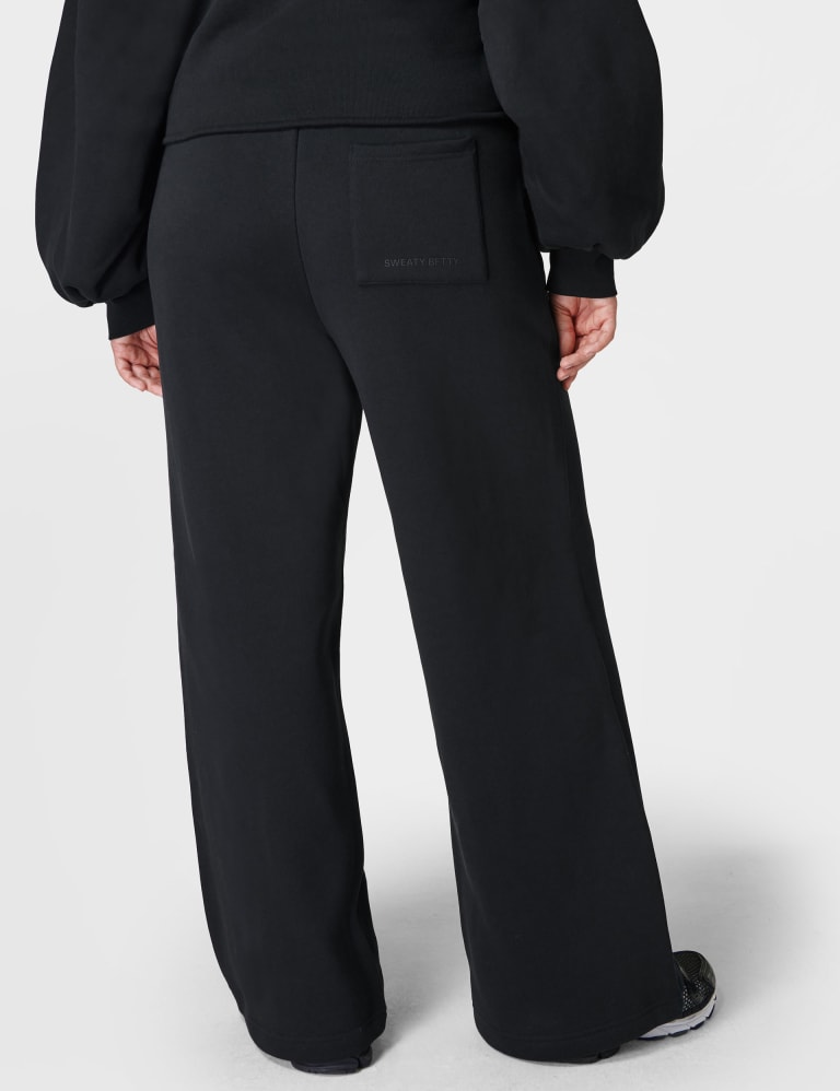 Elevated Cotton Rich Wide Leg Joggers | Sweaty Betty | M&S