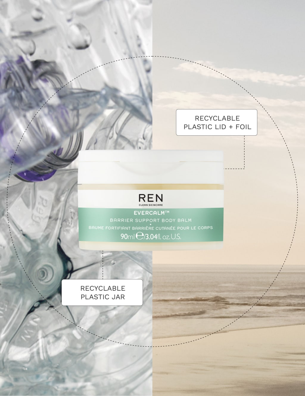 Evercalm™ Barrier Support Body Balm 90ml | REN | M&S