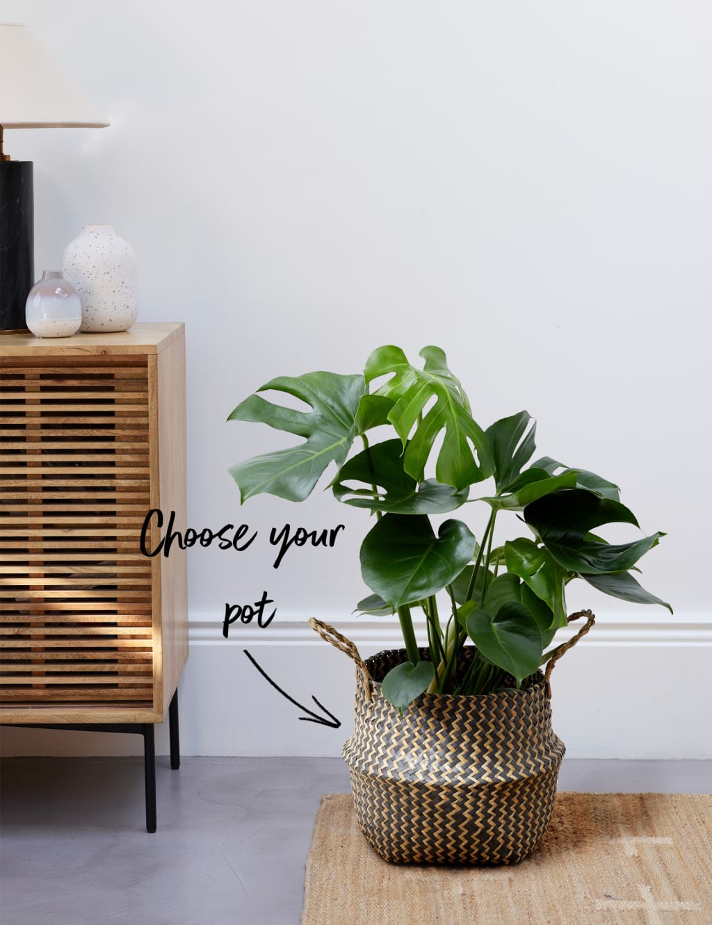 Extra Large Monstera Basket | M&S