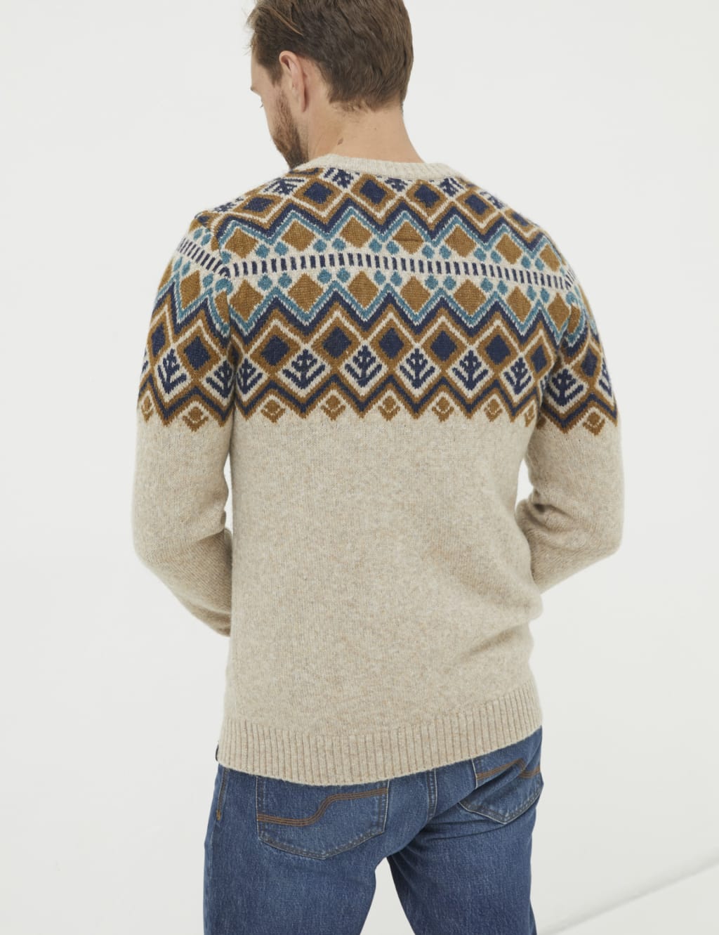 Fair Isle Crew Neck Jumper | FatFace | M&S