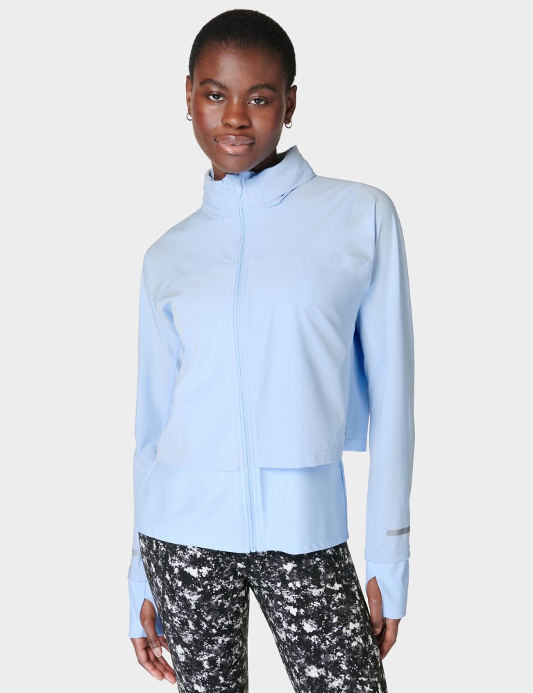 Fast Track Funnel Neck Running Jacket | Sweaty Betty | M&S