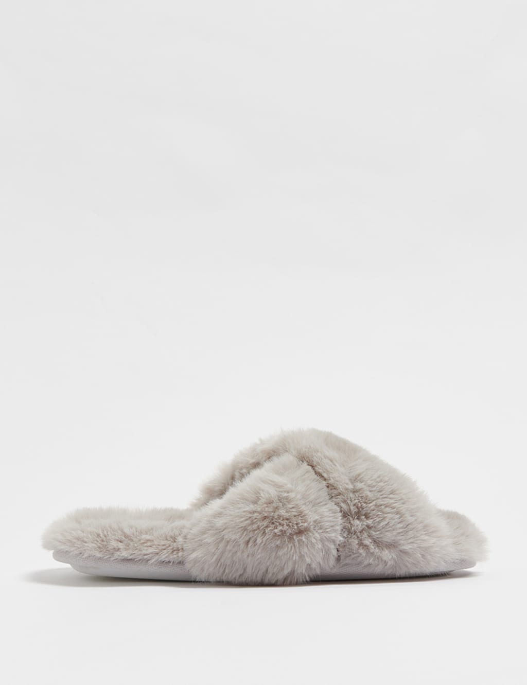 Faux Fur Crossover Slider Slippers | Boux Avenue | M&S