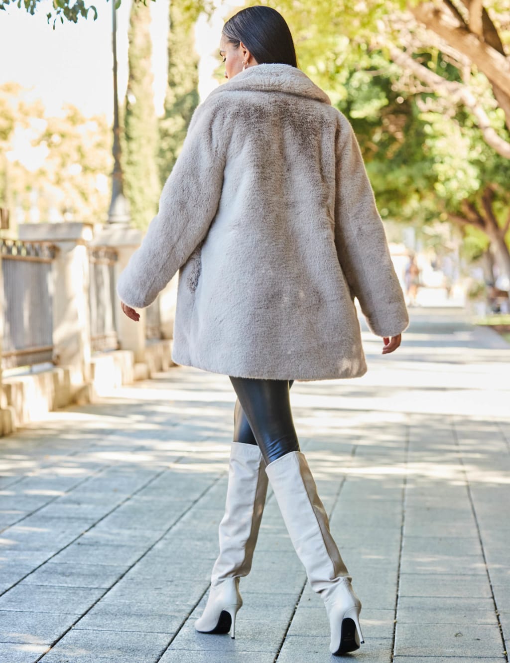 Faux Fur Single Breasted Coat | SOSANDAR | M&S