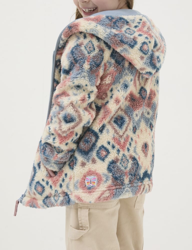 Fleece Geometric Hoodie (3-13 Yrs) | FatFace | M&S