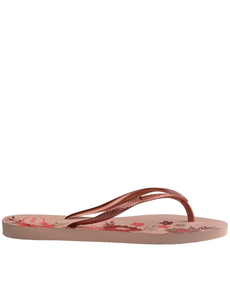 Floral Flat Flip Flops | HAVAIANAS | M&S