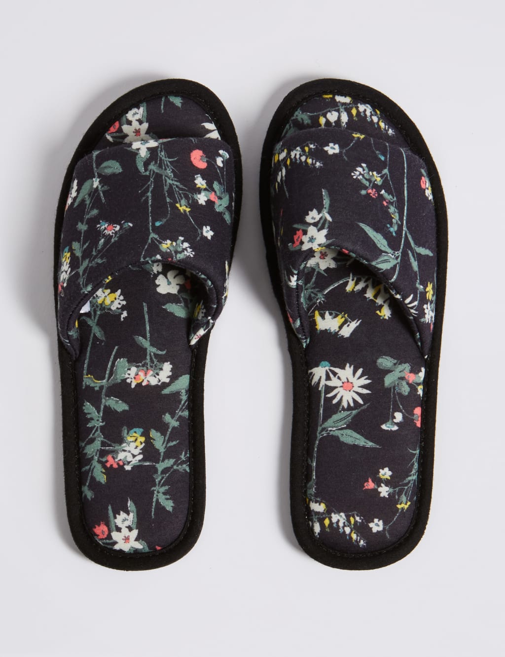 Floral Print Mule Slippers | M&S Collection | M&S