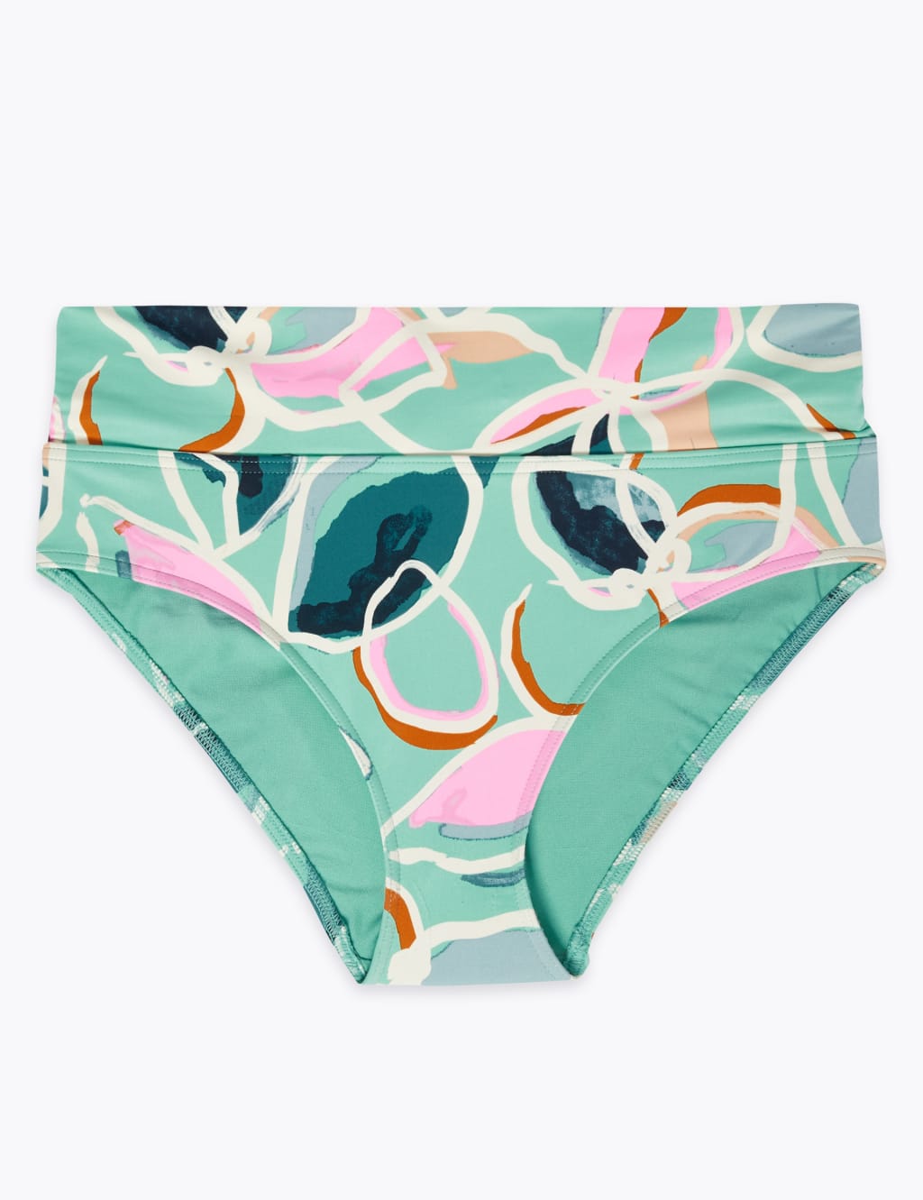 Floral Print Roll Top Bikini Bottoms | M&S Collection | M&S