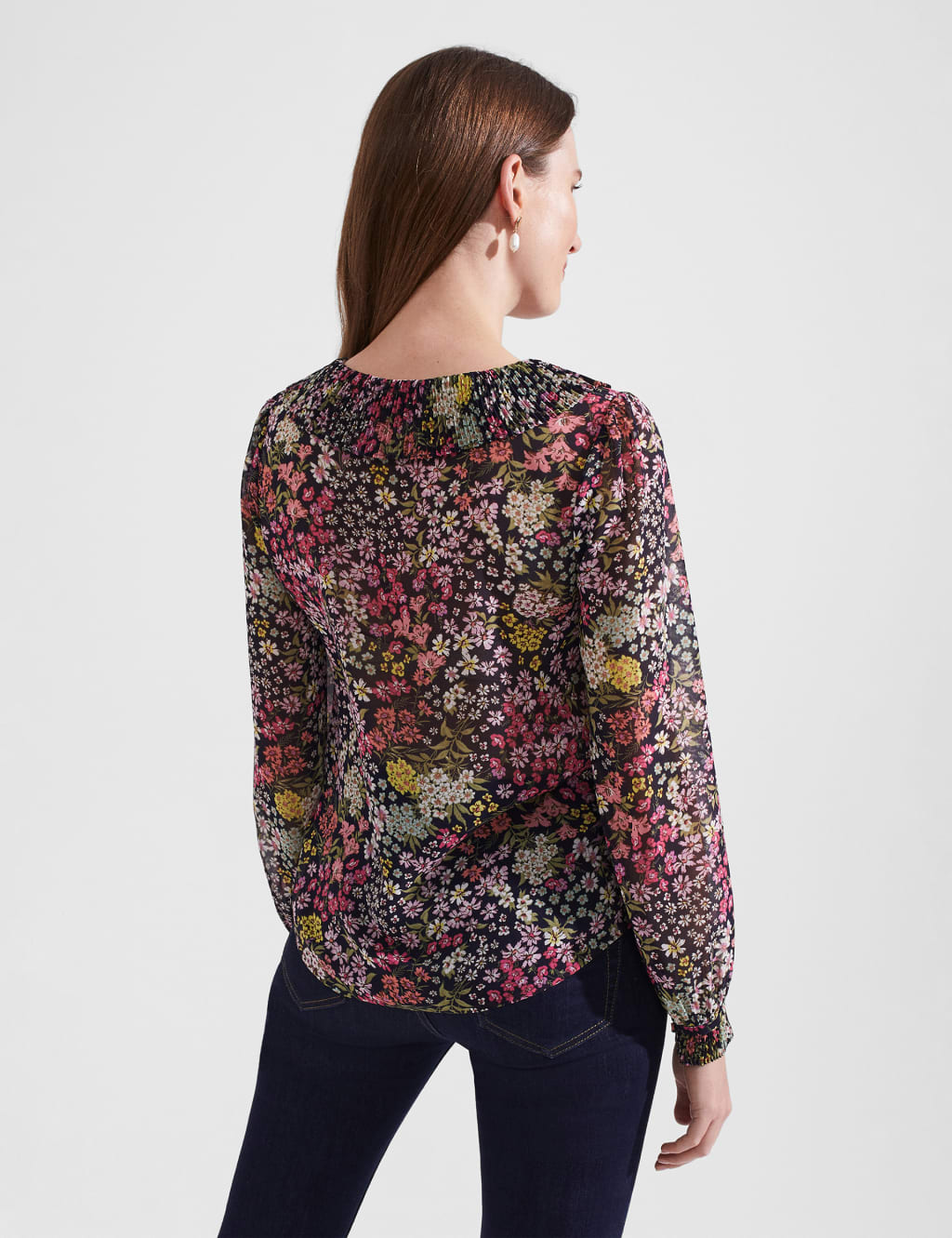 Floral Ruffle Top | HOBBS | M&S
