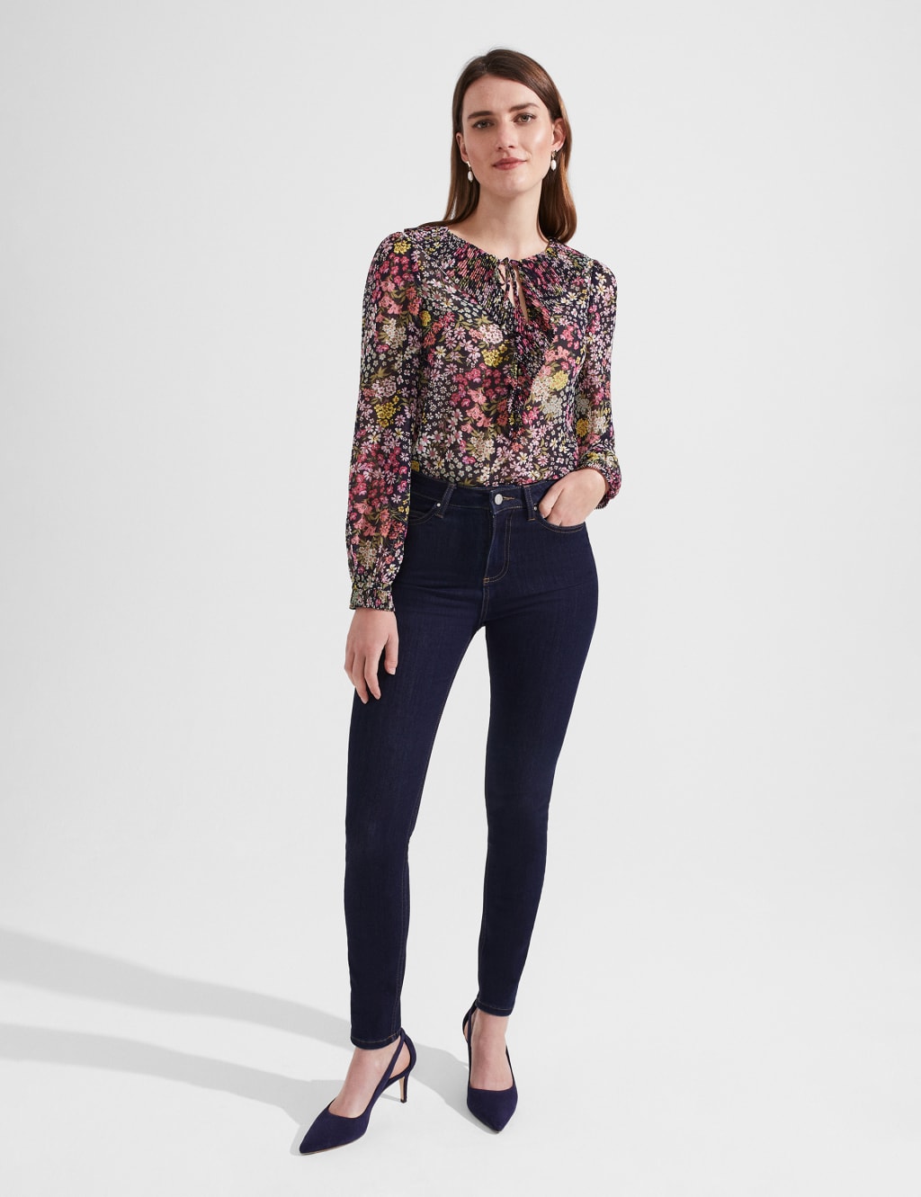 Floral Ruffle Top | HOBBS | M&S