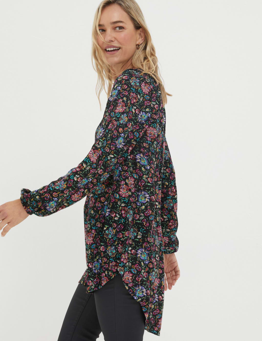 Floral V-Neck Tunic | FatFace | M&S