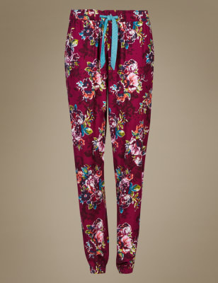Floral Woven Straight Leg Long Pants | M&S Collection | M&S