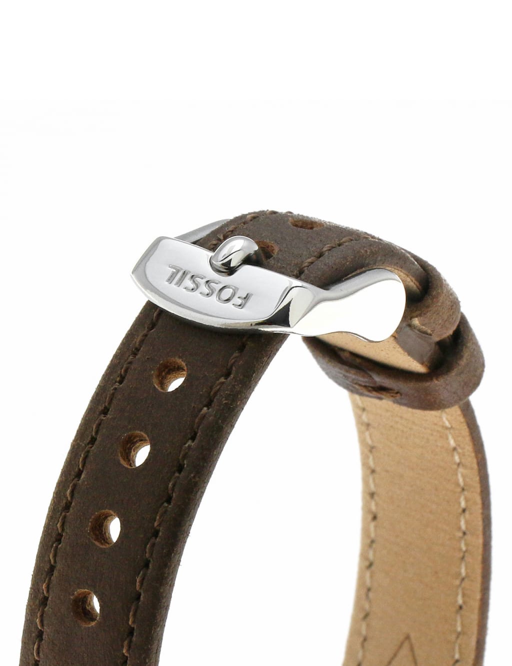 Fossil Jacqueline Brown Leather Watch | Fossil | M&S
