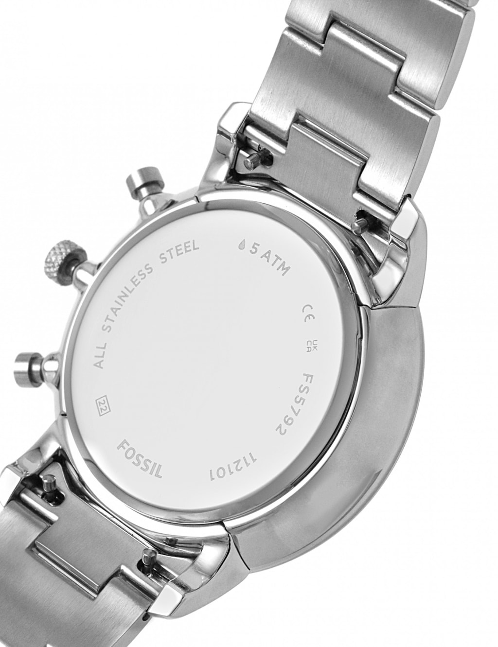 Fossil Neutra Chronograph Silver Stainless Steel Watch | Fossil | M&S