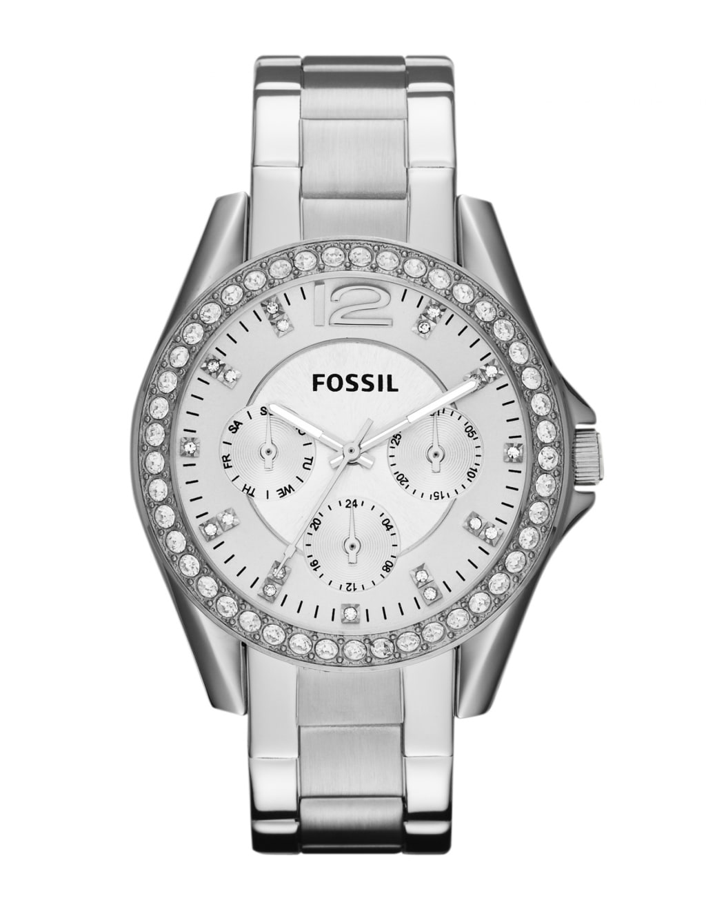 Fossil Riley Multifunction Stainless Steel Watch | Fossil | M&S