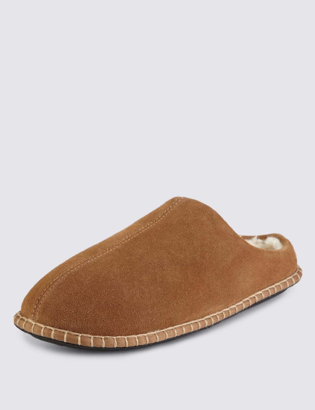 Freshfeet™ Suede Stitched Mule Slippers with Thinsulate™ | M&S ...