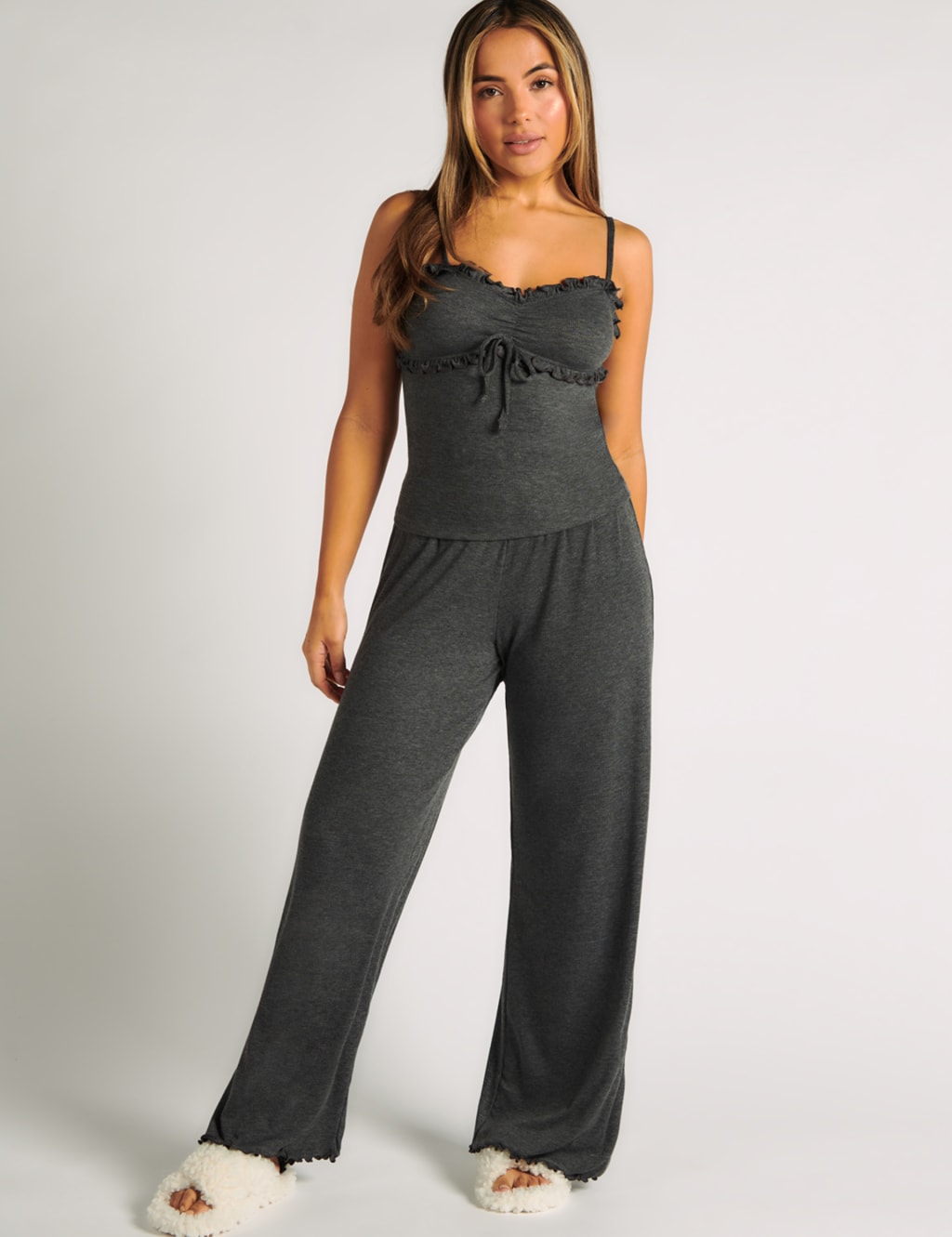 Frill Ribbed Pyjama Set | Boux Avenue | M&S