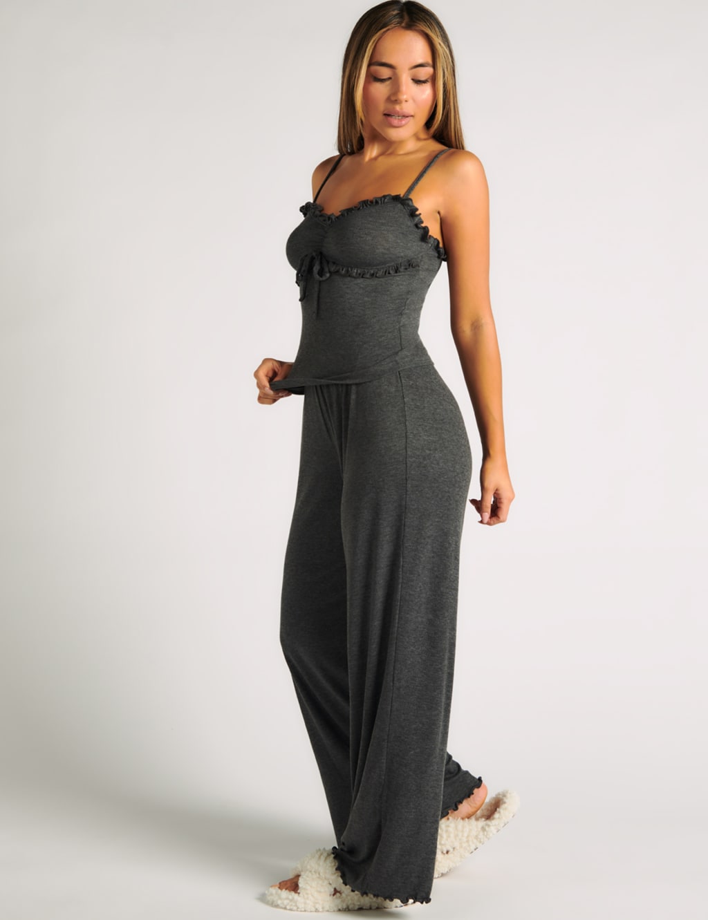 Frill Ribbed Pyjama Set | Boux Avenue | M&S