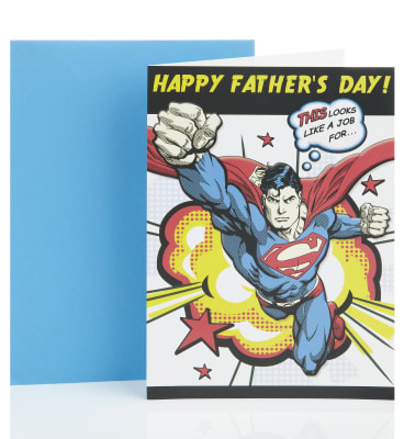 Fun Superman Father's Day Card | M&S
