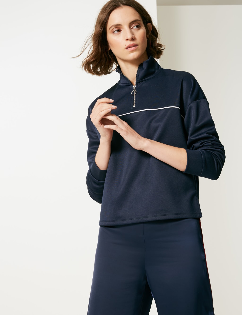 Funnel Neck Long Sleeve Top | Limited Edition | M&S
