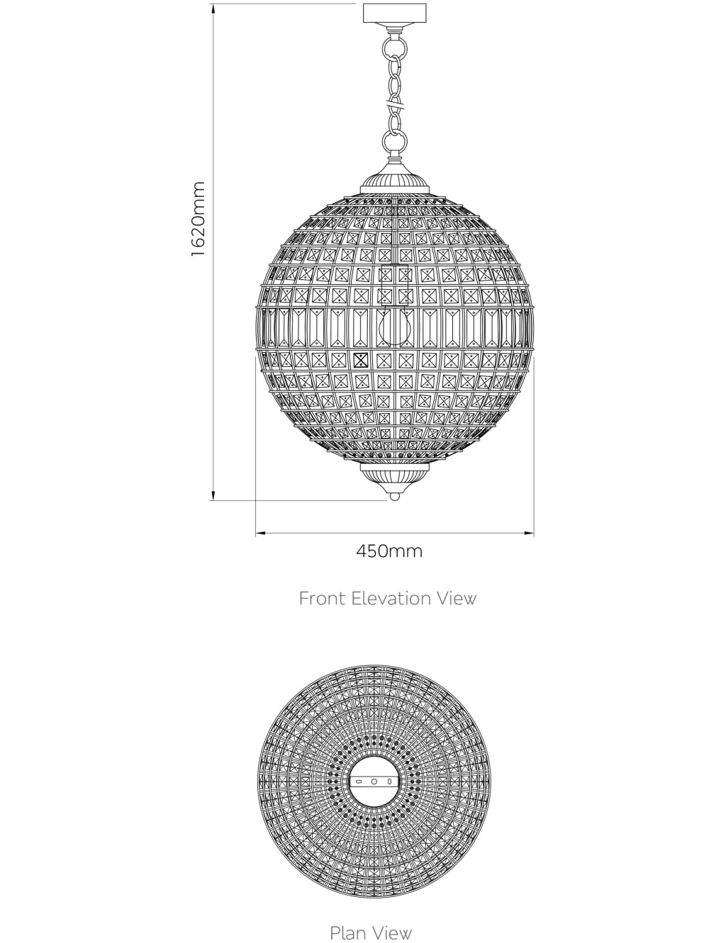 Gem Ball Extra Large Pendant Light | M&S Collection | M&S