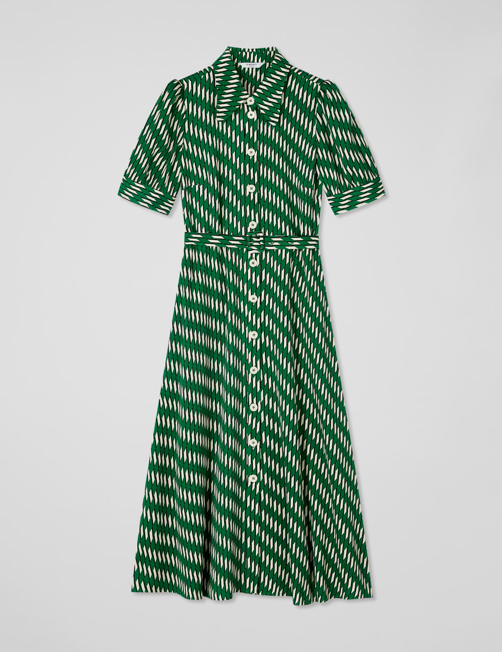 Geometric Belted Midi Shirt Dress | LK BENNETT | M&S