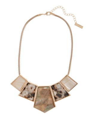 Geometric Shell Collar Necklace | Autograph | M&S