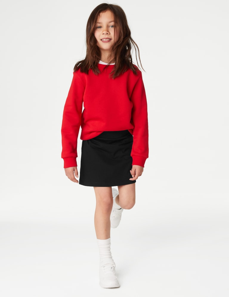 Girls' Cotton with Stretch Sports School Skorts (2-16 Yrs) | Goodmove | M&S
