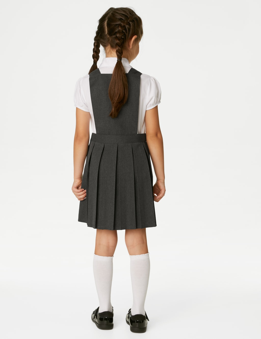 Girls' Permanent Pleats School Pinafore (2-12 Yrs) | M&S Collection | M&S