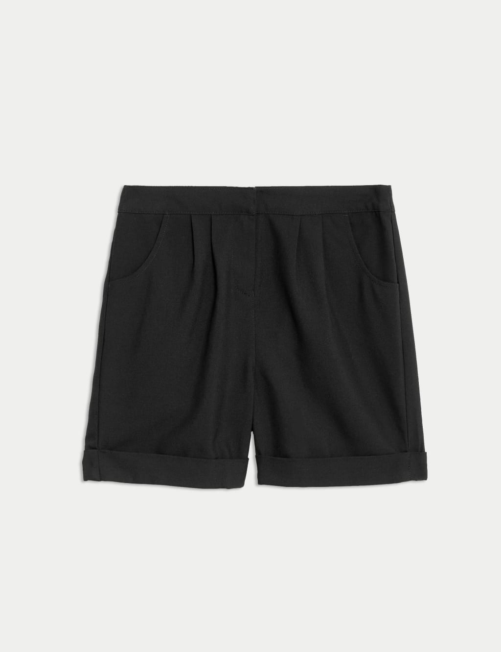 Girls' Turn Up School Shorts (2-16 Yrs) | M&S Collection | M&S