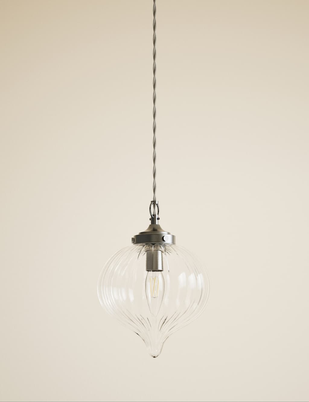 Glass Teardrop Pendant Light | M&S Collection | M&S