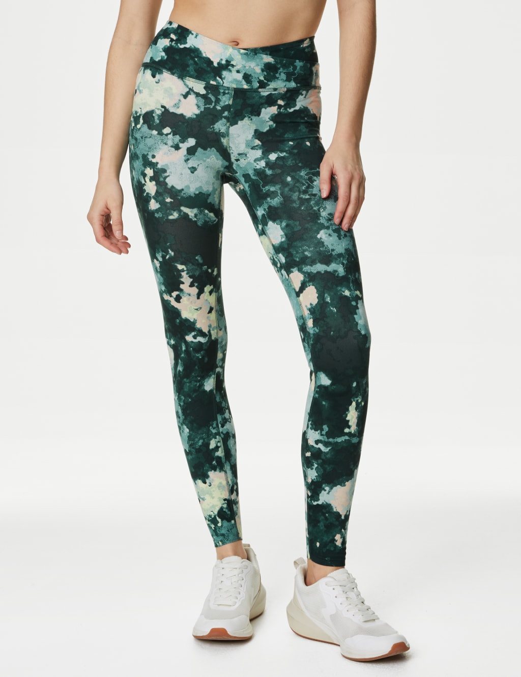 Go Balance Printed Wrap Waist Yoga Leggings | Goodmove | M&S