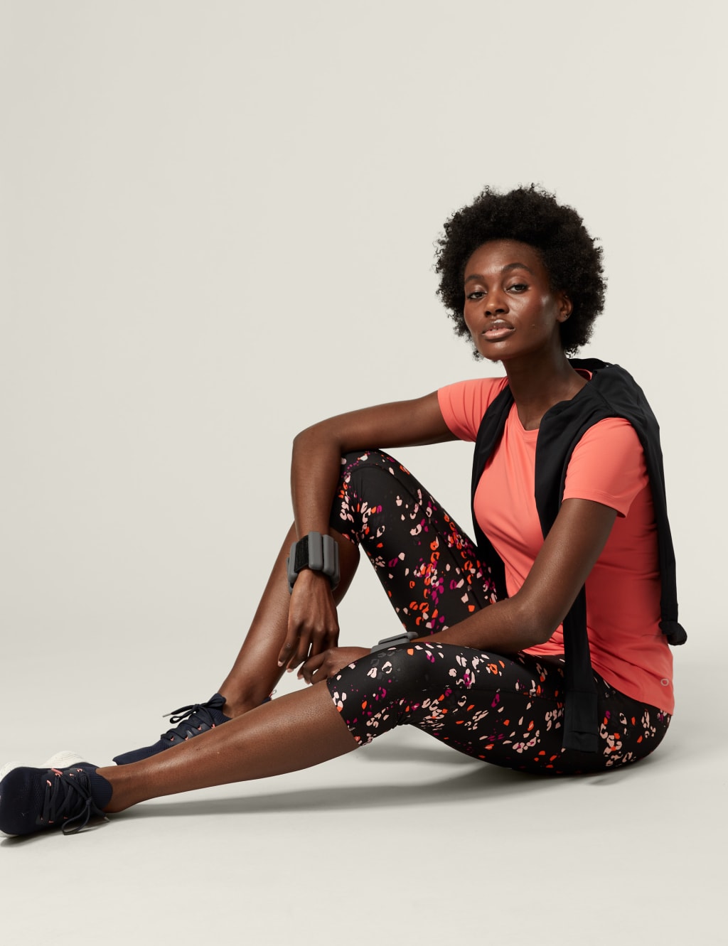 Go Move Printed Cropped Gym Leggings | Goodmove | M&S