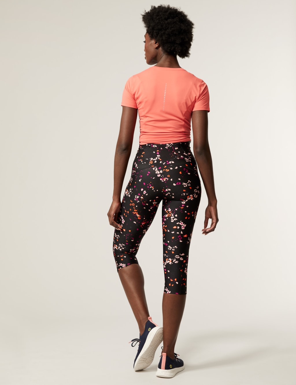 Go Move Printed Cropped Gym Leggings | Goodmove | M&S