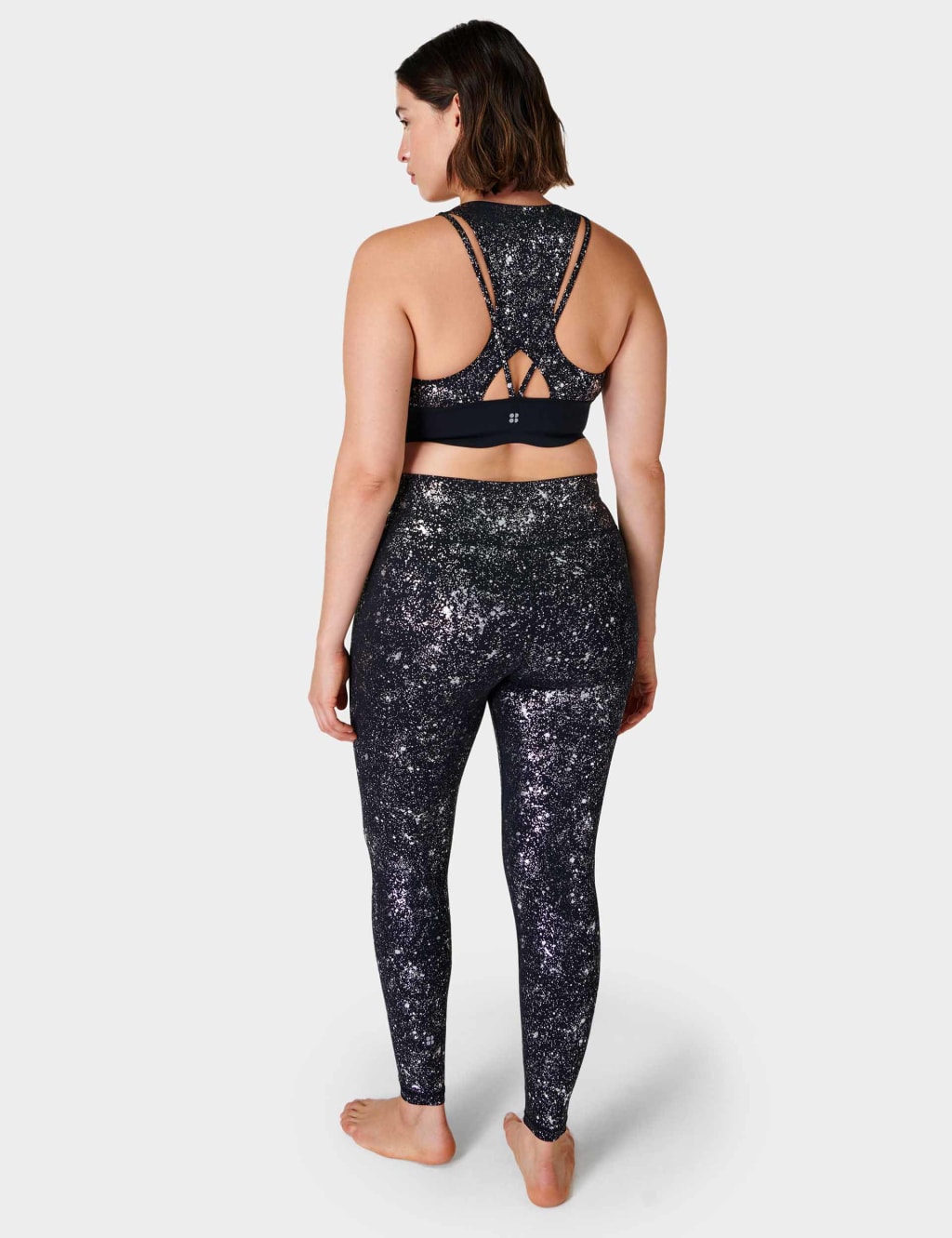 Goddess Metallic Non Wired Sports Bra | Sweaty Betty | M&S