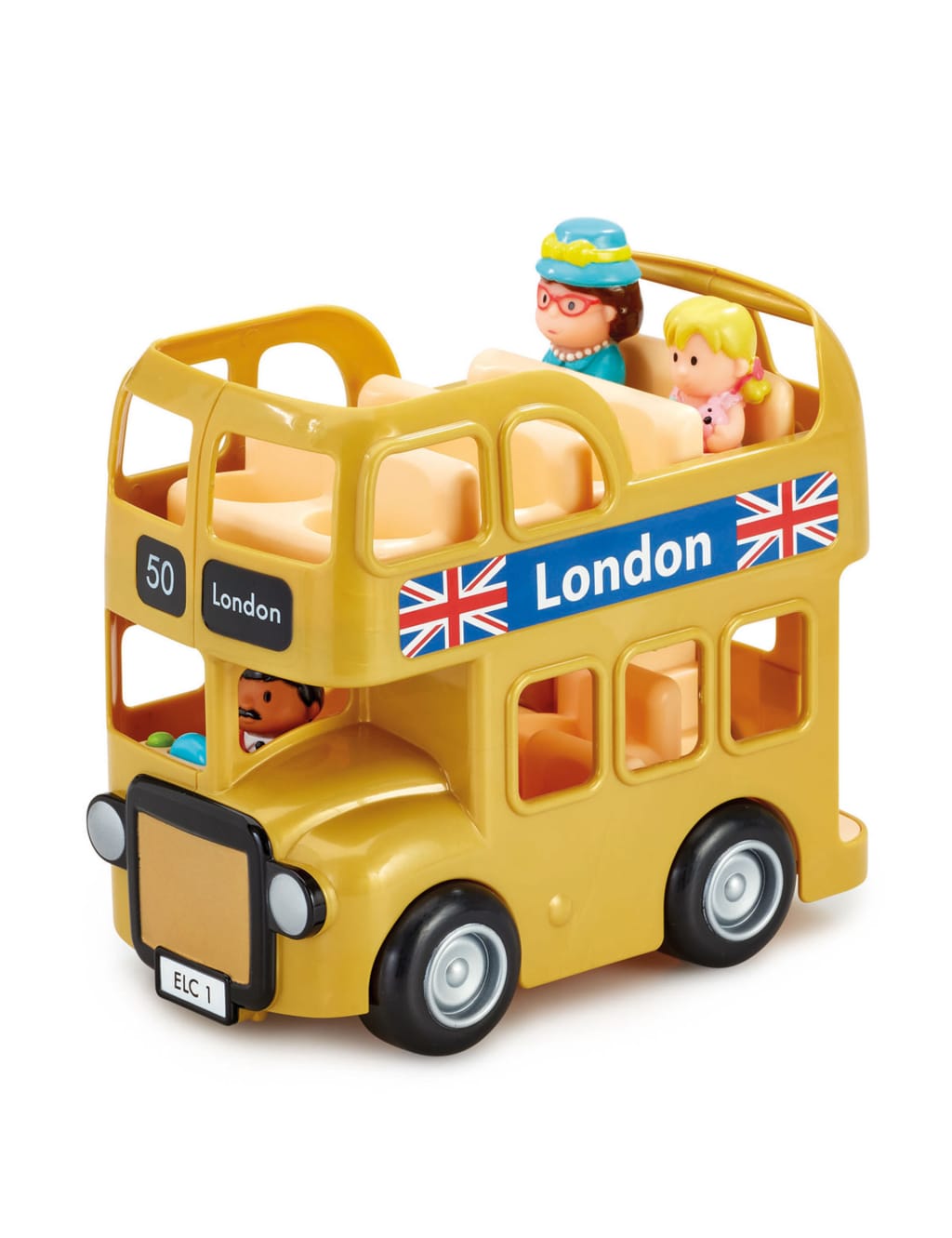 Gold London Bus Toy (2+ Yrs) | Happyland | M&S