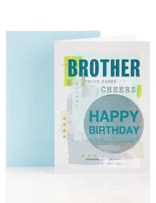 Foil Brother Birthday Card | M&S