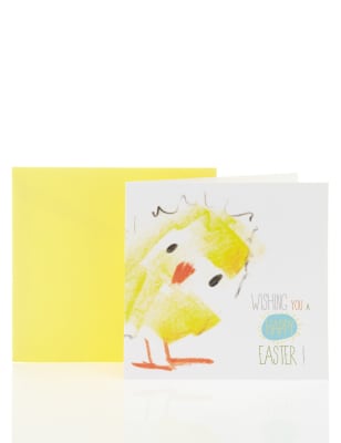 Cute Yellow Chick Easter Card | M&S