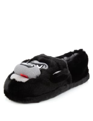 Faux Fur Gorilla Slippers | M&S