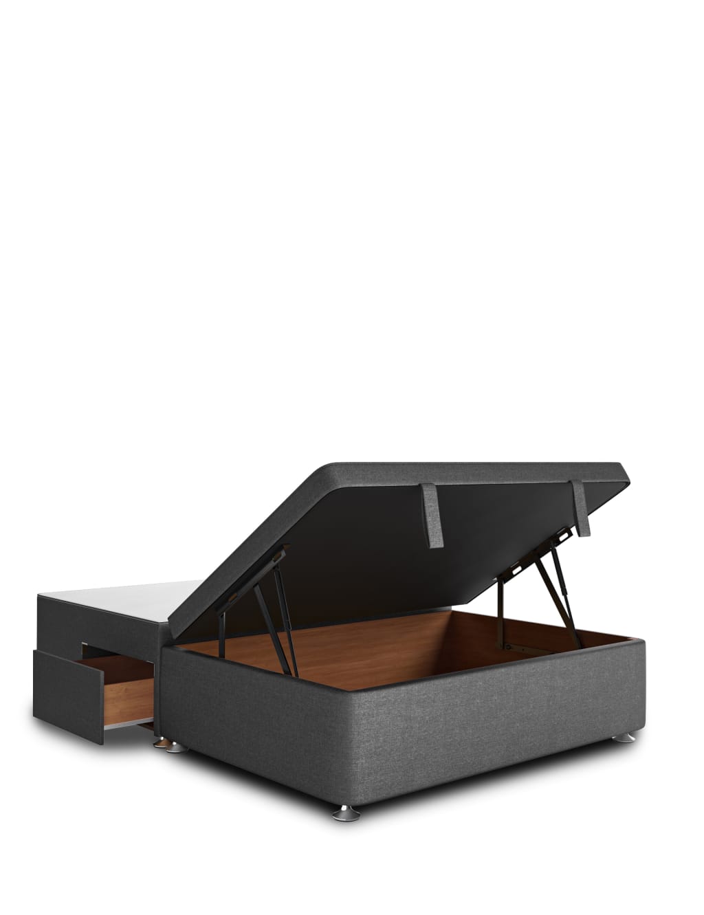 Half End Ottoman 2 Small Drawer Divan | M&S