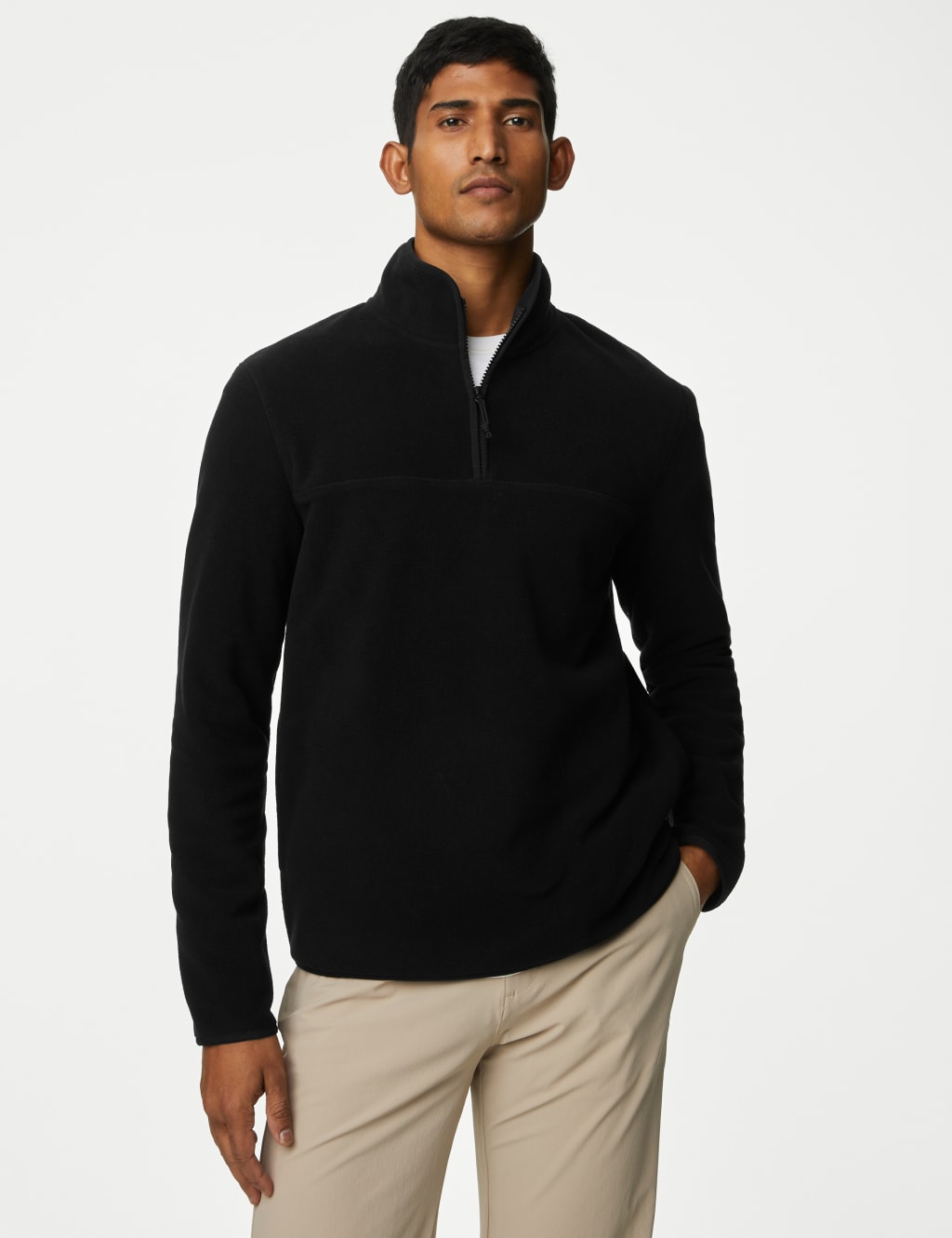 Half Zip Micro Fleece | M&S Collection | M&S