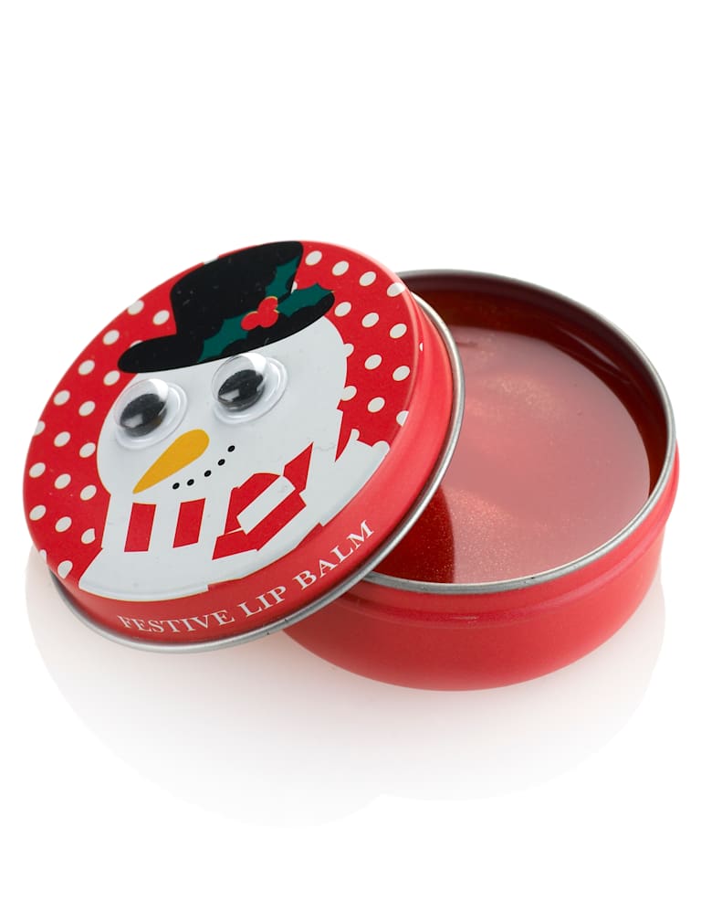 Happy Holidays Festive Lip Balm Tin 10g | M&S