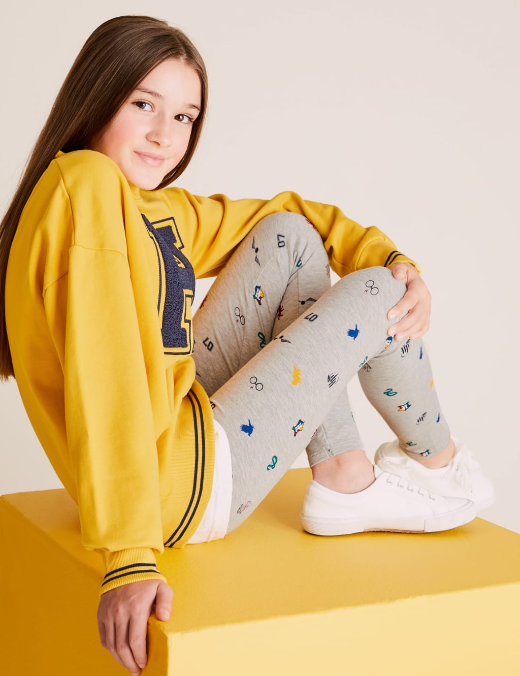 Harry Potter™ Printed Leggings (6-16 Yrs) | M&S