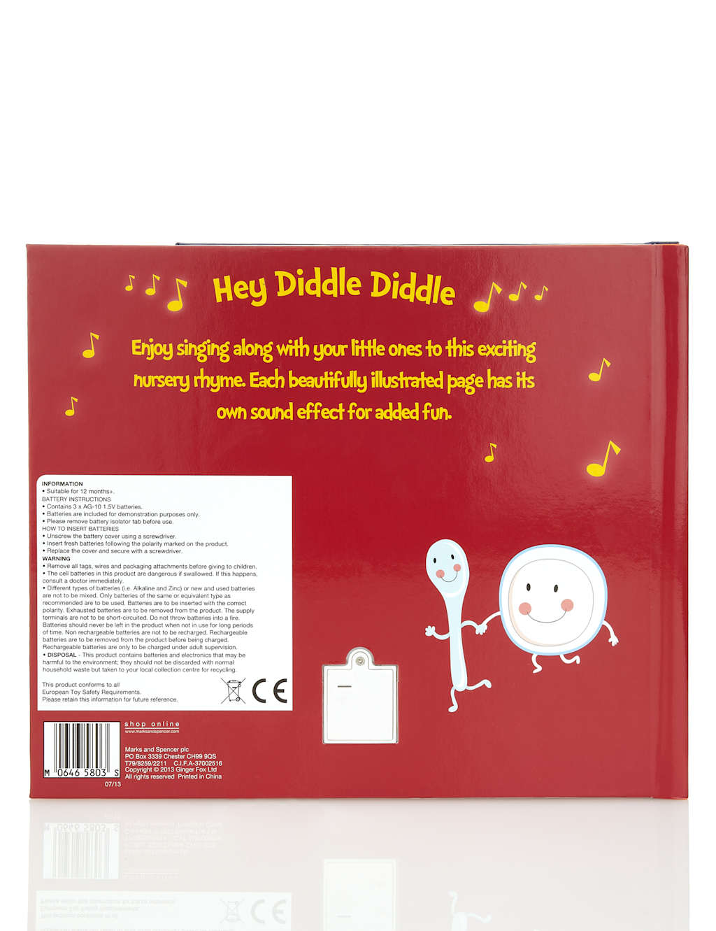 Hey Diddle Diddle Sound Book | M&S