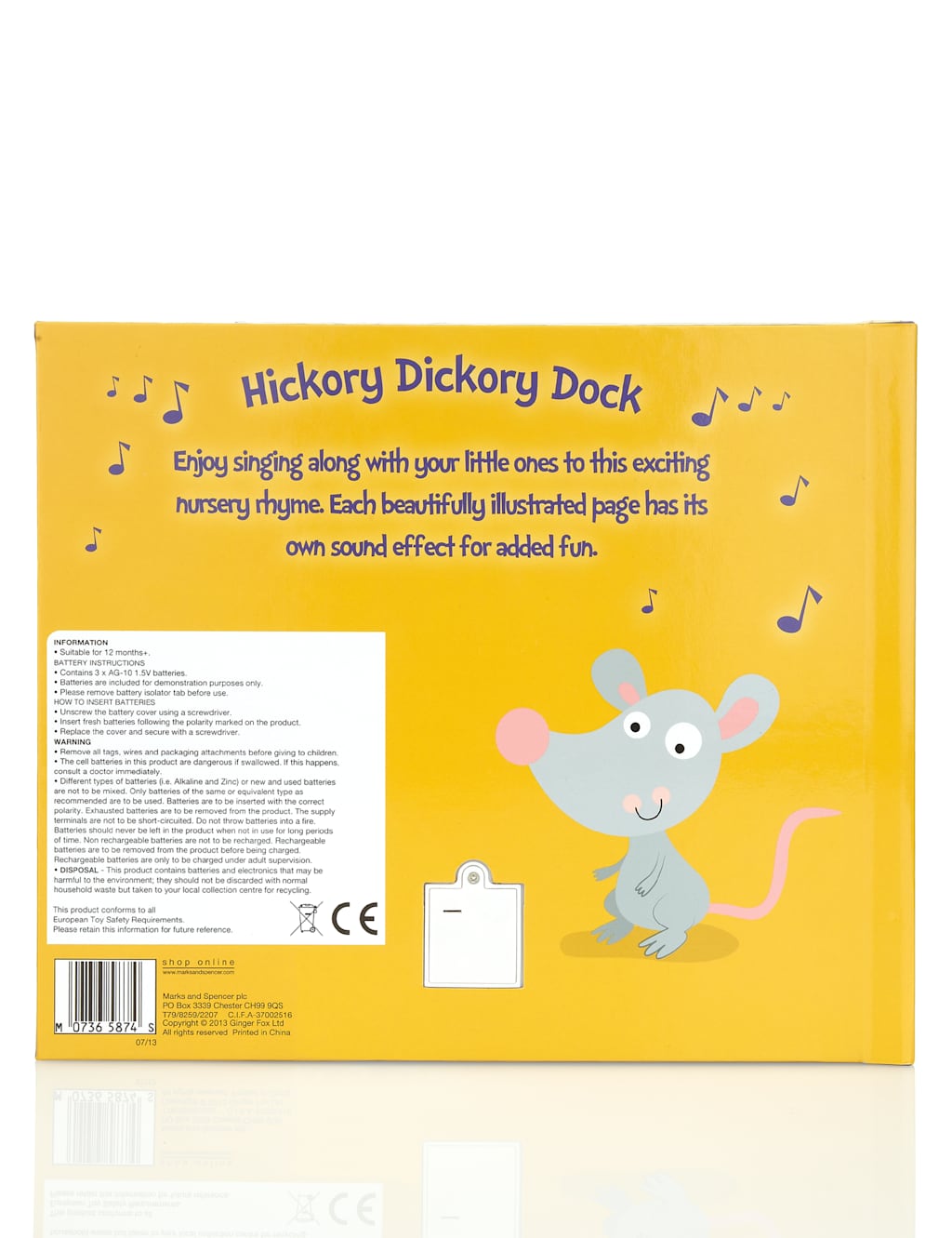 Hickory Dickory Dock Sound Book | M&S