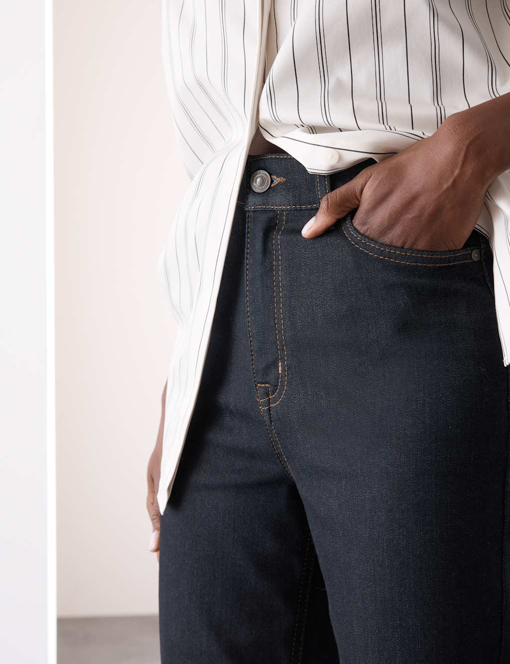 High Waisted Flared Jeans | Autograph | M&S