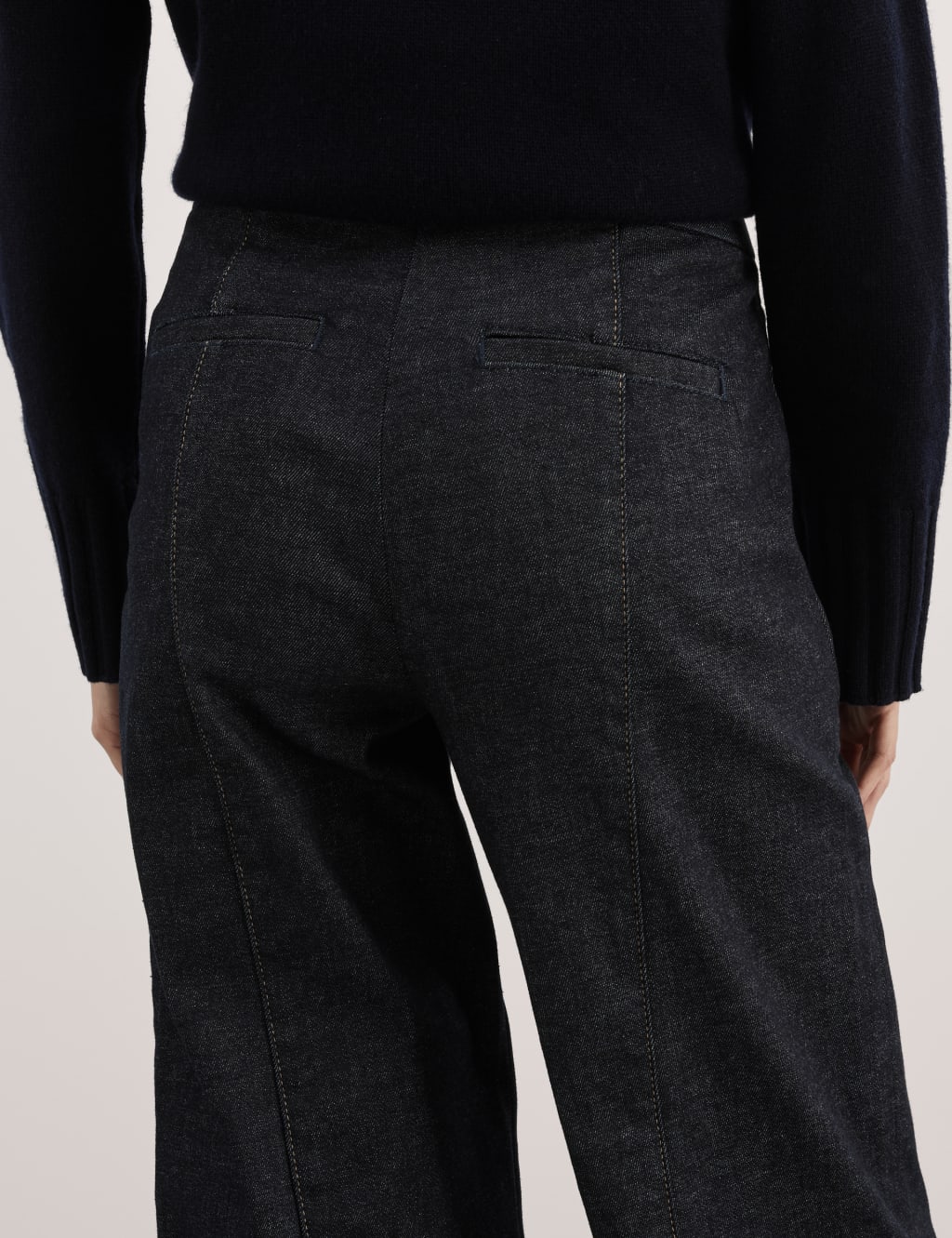 High Waisted Straight Leg Jeans | JAEGER | M&S